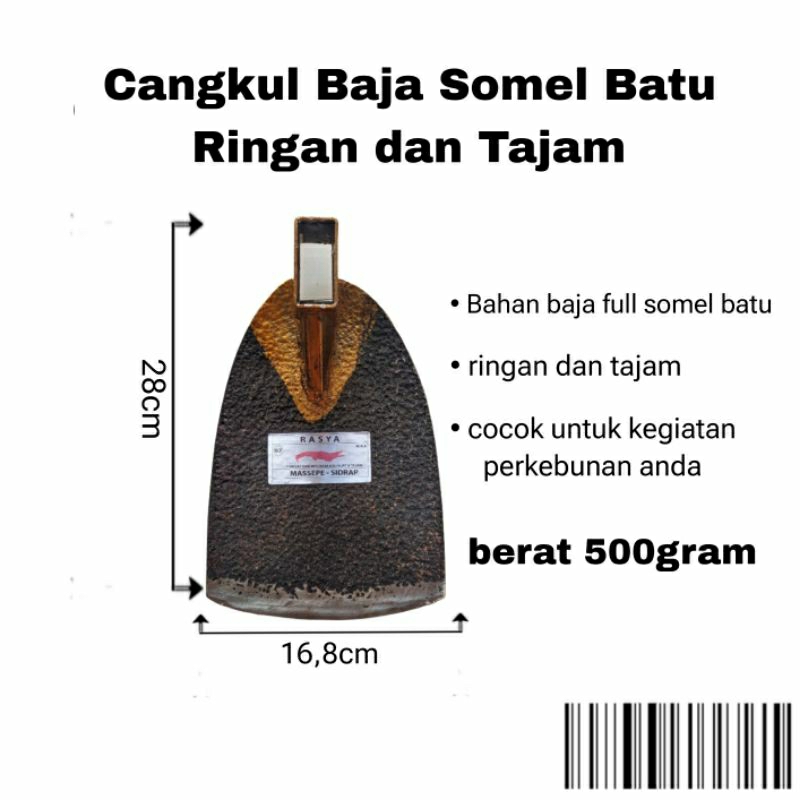 Jual Cangkul Baja Asli Somel Batu Buatan Pengrajin Besi Massepe ...