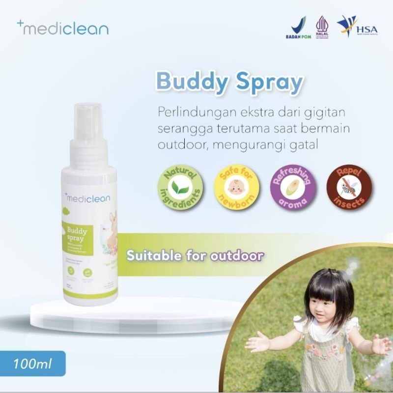 Jual Mediclean Buddy Spray - Spray Anti Nyamuk Anak Dewasa | Shopee ...