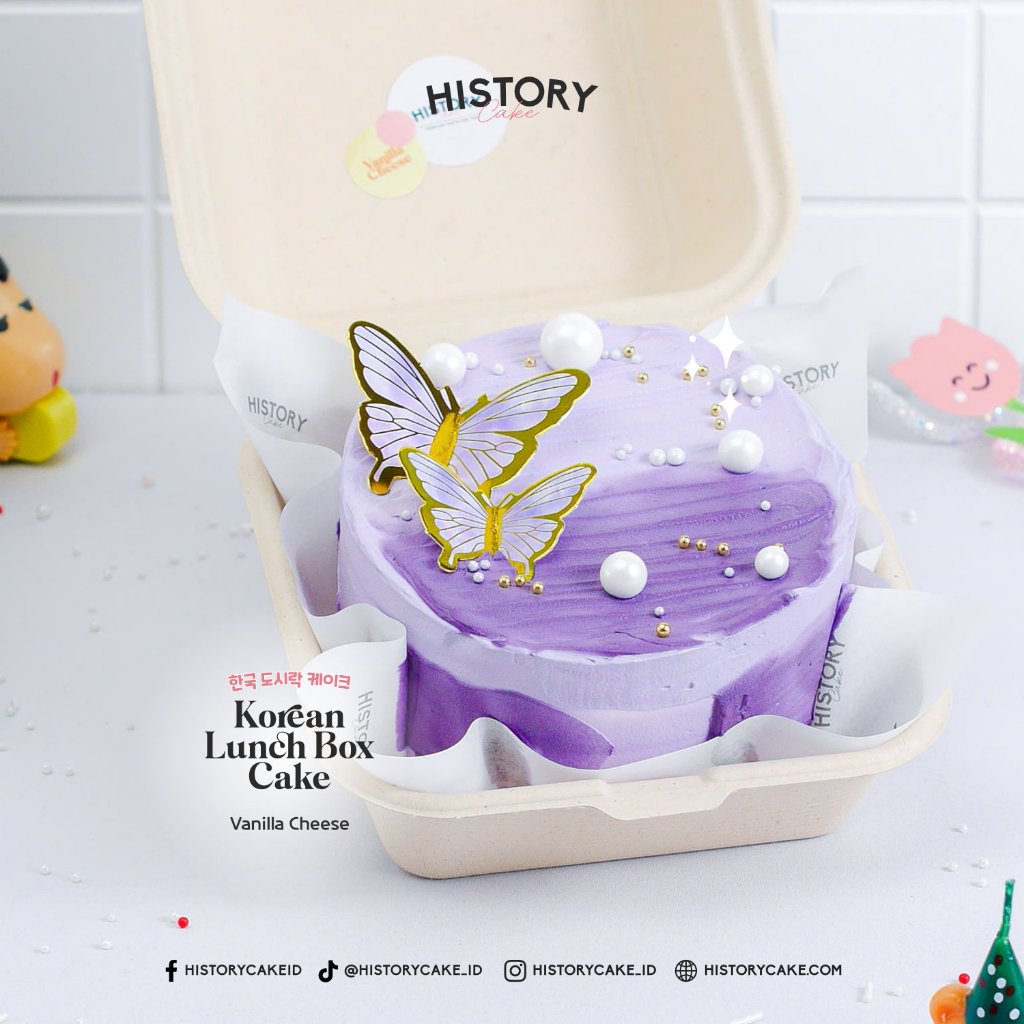 Jual Kue Ulang Tahun Korea / Lunch Box Cake Rasa Vanilla Cheese ...