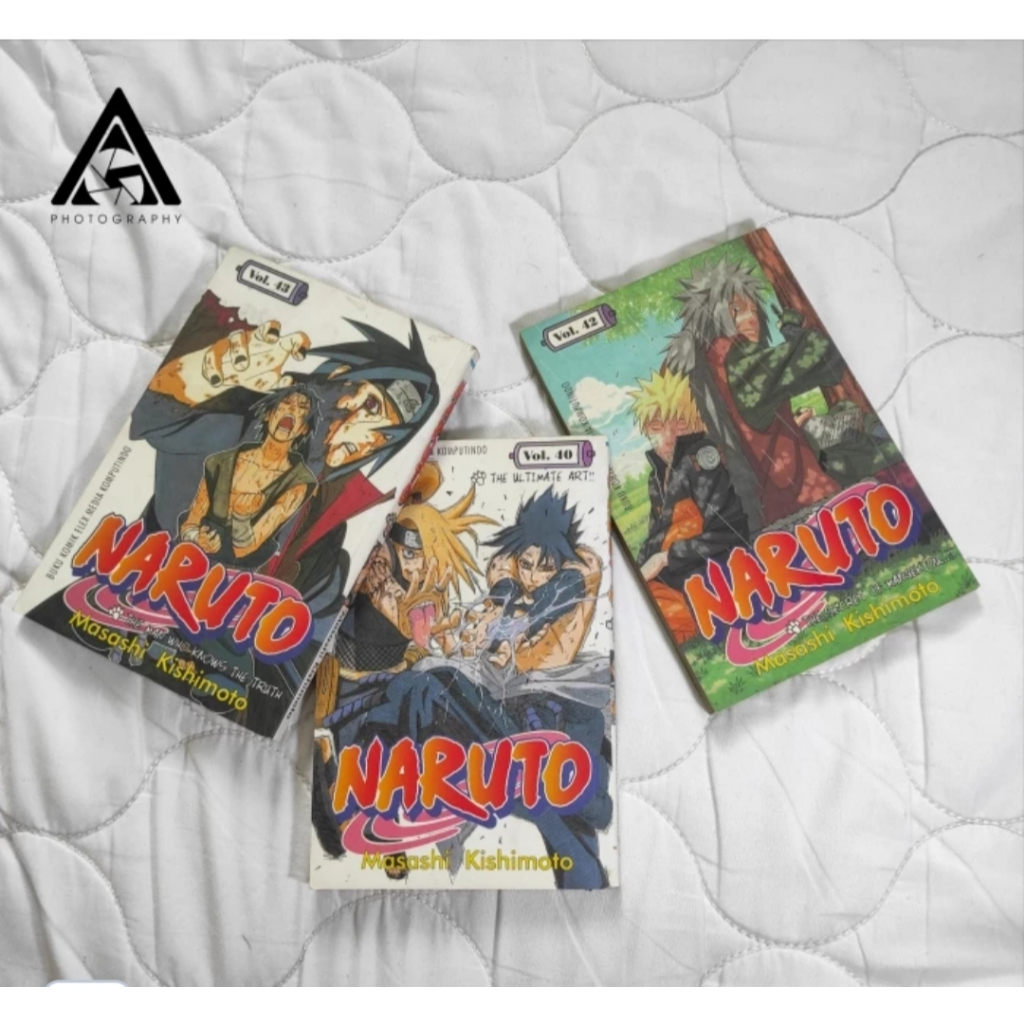 Jual Komik Naruto Original Bekas Cabutan Vol 40,42,43 | Shopee Indonesia