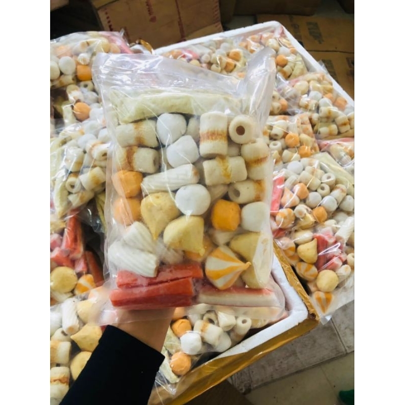 Jual FROZEN BANDUNG Bakso ikan mix cedea full aneka rasa berat 900gr ...