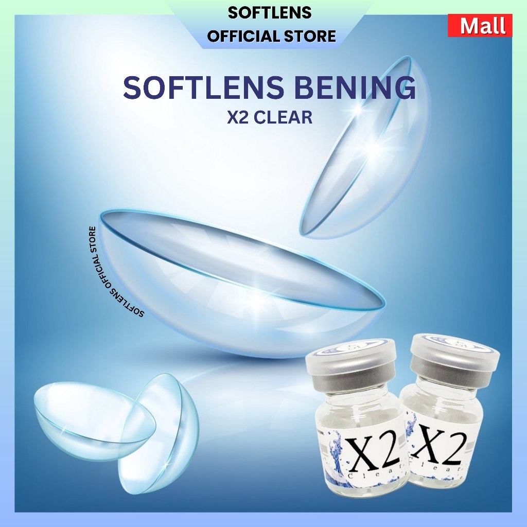 Jual SOFTLENS BENING X2 CLEAR TAHUNAN (-0.50 SD -10.00) BISA BEDA MINUS ...