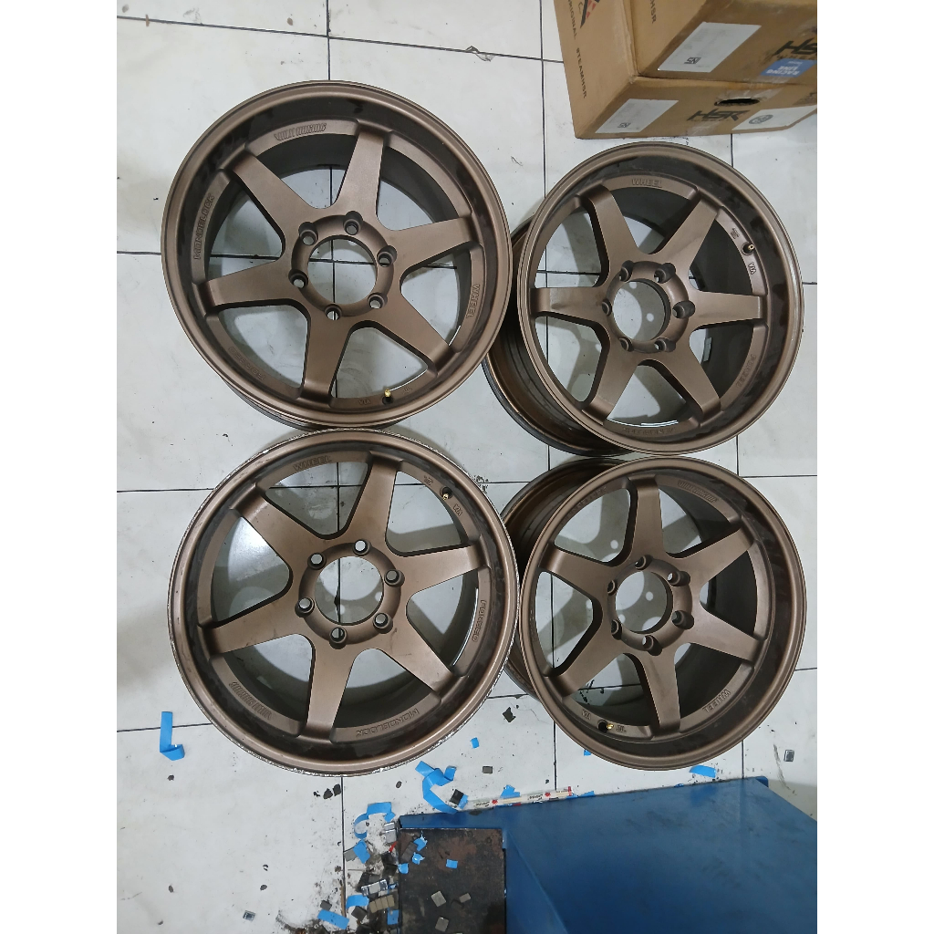Jual VELG MOBIL SEKEN TE37 RING 18 LEBAR 9 LUBANG PCD 6X139.7 BRONZE SECOND BEKAS BUAT MOBIL ...