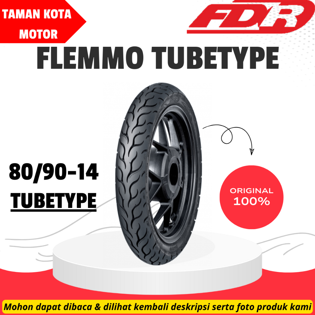 Jual BAN MOTOR METIC FDR FLEMMO 80/90-14 Tubetype (TT) ORIGINAL INDONESIA | Shopee Indonesia