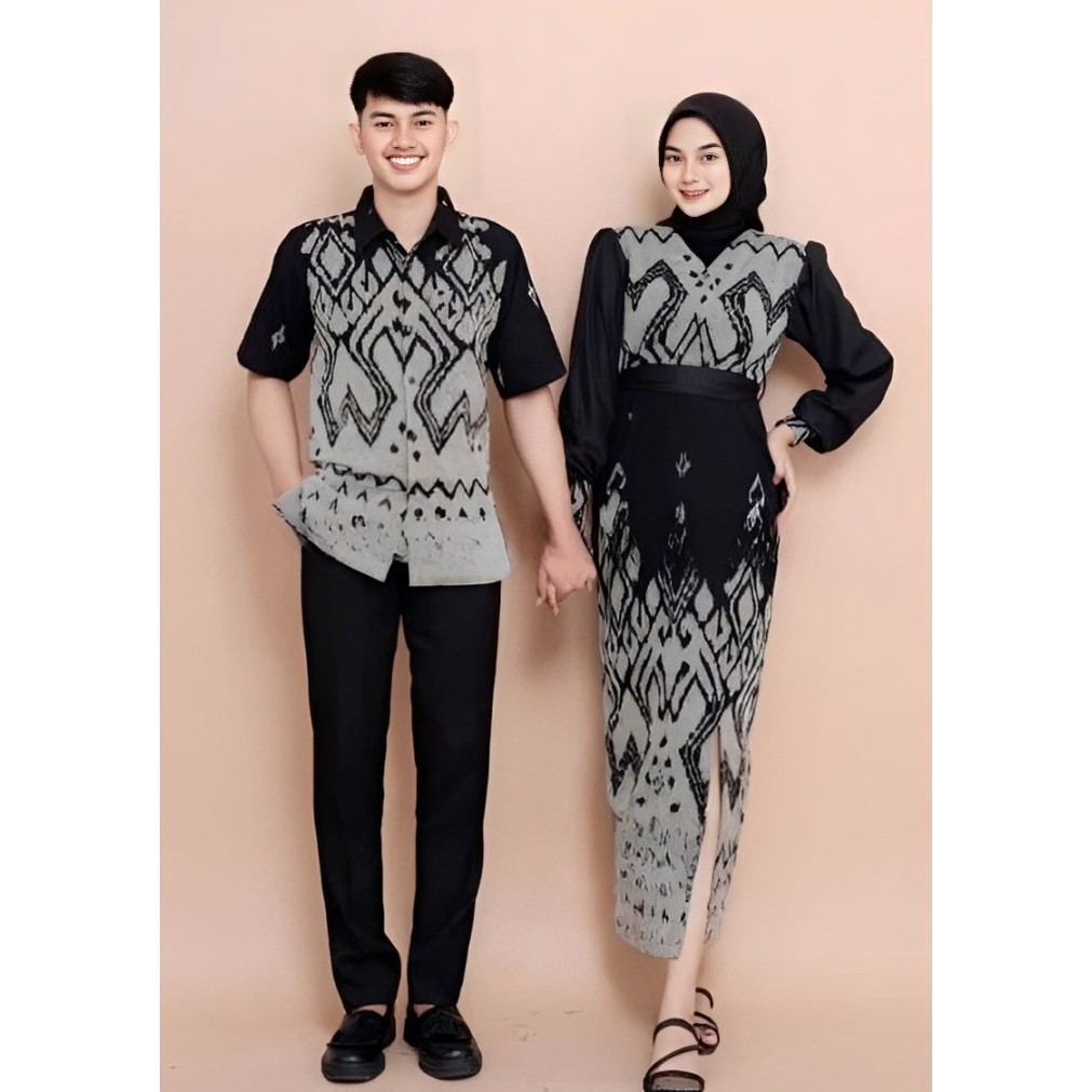 Jual HnM.Cloth - Dress Gamis Set Couple Tenun Kartini Love Padma ...
