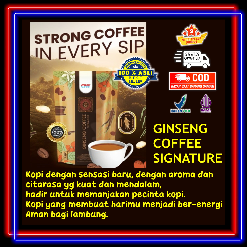 Jual CNI GINSENG COFFEE SIGNATURE (0125) Kopi Dengan Cita Rasa dan ...