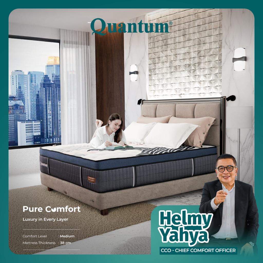 Jual Quantum Pure Comfort - Kasur Springbed Joma Wool / Greentea Latex ...