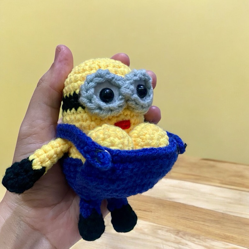 Jual MINION ANI ANI (Gantungan Kunci Rajut/Crochet Keychain Handmade ...