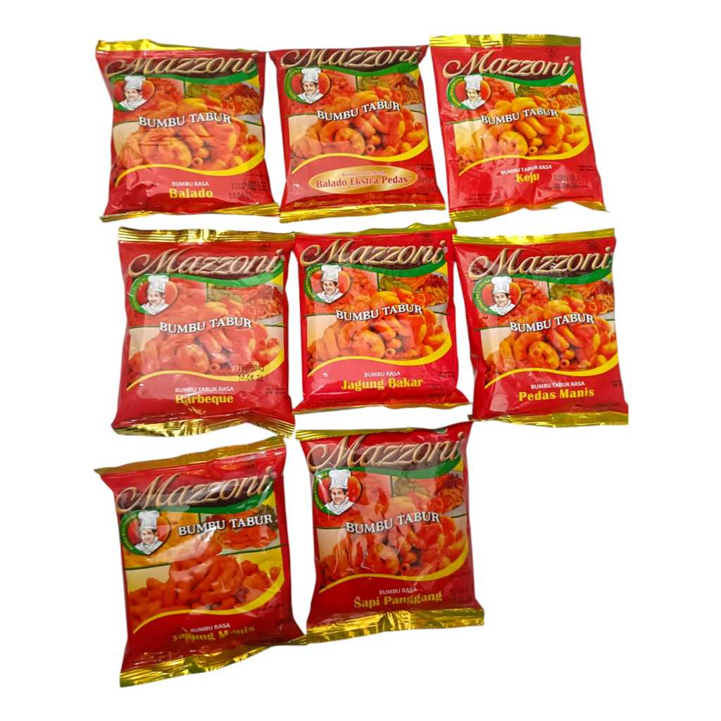 Jual Mazzoni Bumbu Tabur 100gr Rasa Balado/Balado Extra Pedas/Keju ...