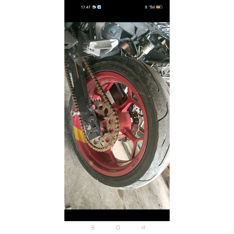 Jual velg v Rossi vRossi ninja 250 belakang ninfi z250 fi new karbu ...