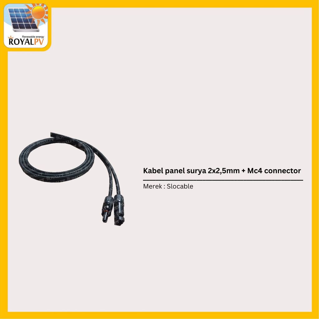 Jual Kabel solar panel surya 2x2,5mm 2x2.5mm + mc4 connector konektor | Shopee Indonesia