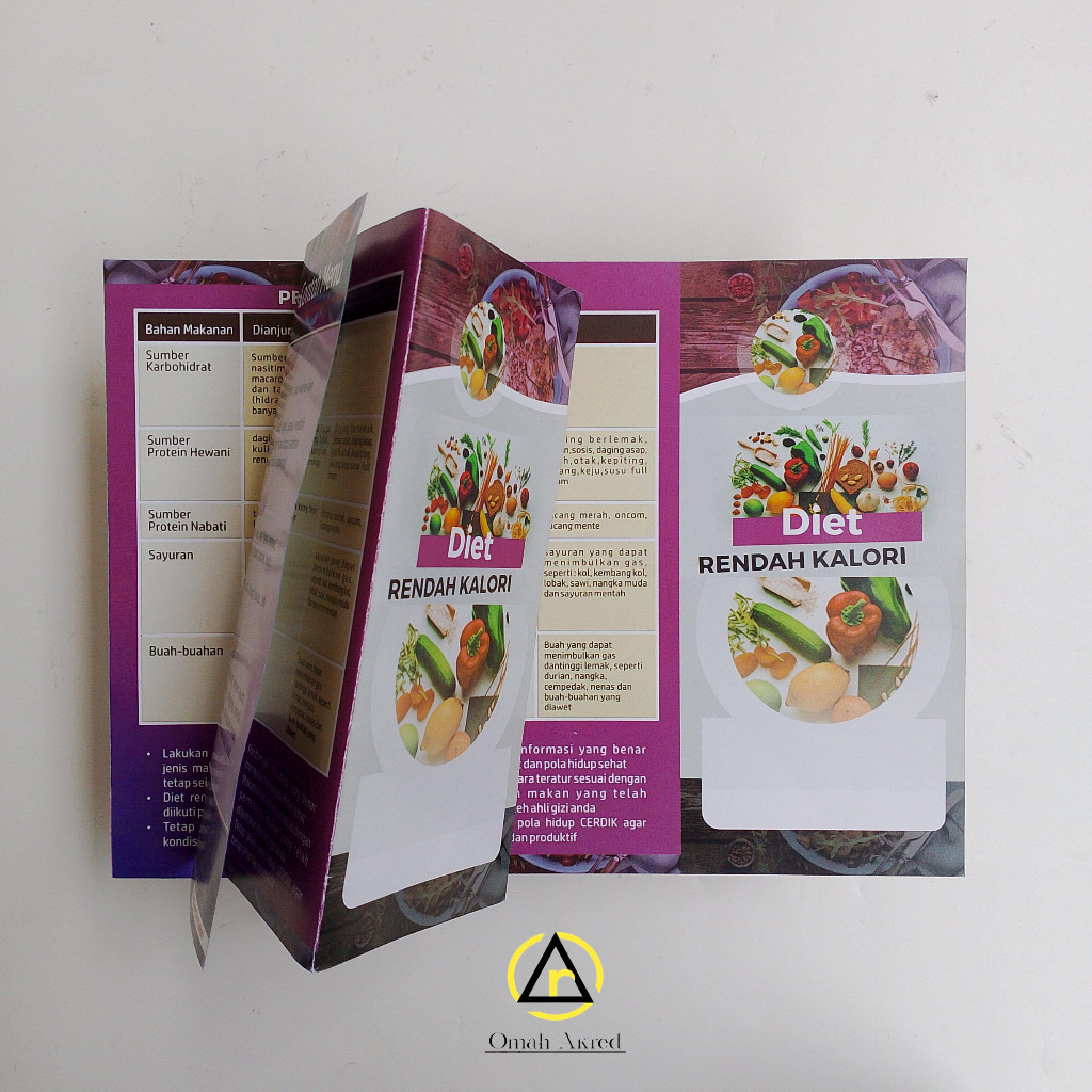 Jual Leaflet Diet Rendah Kalori - Leaflet Turun Berat Badan - Brosur ...