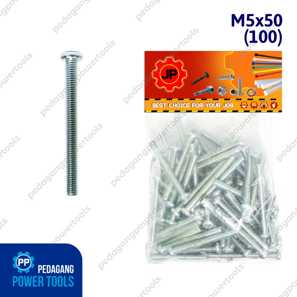 Jual BAUT JP M 5 x 50 MM - SEKRUP SKRUP BAUT JP 5x50 M5 x 50 ISI 100 ...