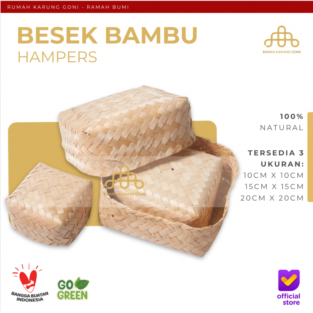 Jual Besek Bambu Besek Hampers Besek Nasi Ramah Lingkungan (harga ...