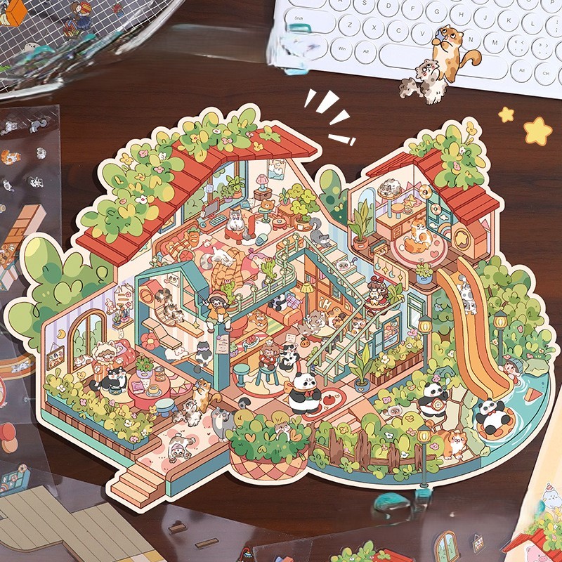 Jual [HARU] Big Size 3D Deco Sticker Sheet Stiker 3D Dekorasi Ruangan ...