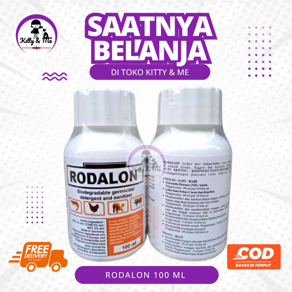 Jual RODALON 100 ML - Disinfektan Pembasmi Virus Kuman Bakteri | Shopee ...