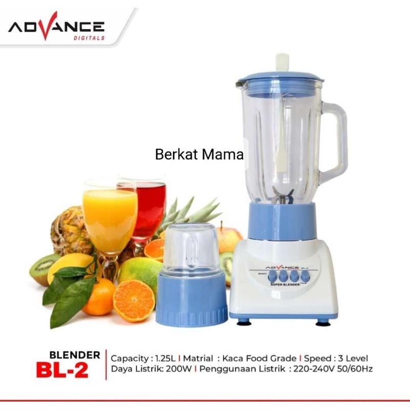 Jual Blender 1,2 Liter 200W (BL-2), 1,5 Liter 300W (BL-5), dan 1,2 Liter 180W (BL-06) Advance ...
