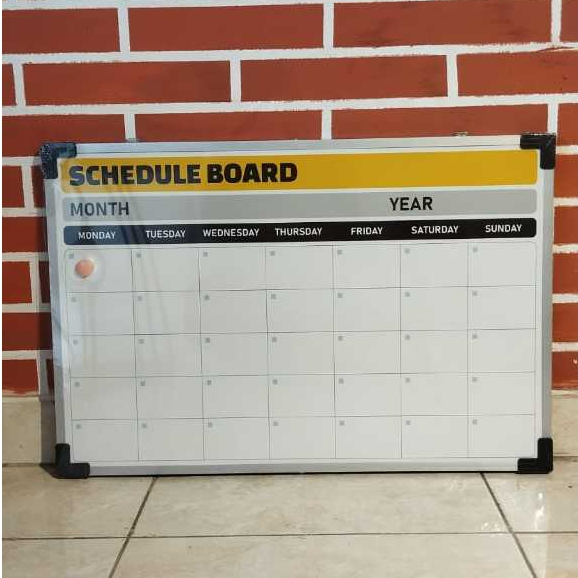 Jual Schedule Board | Papan Tulis Jadwal | Papan Tulis Data | Papan ...