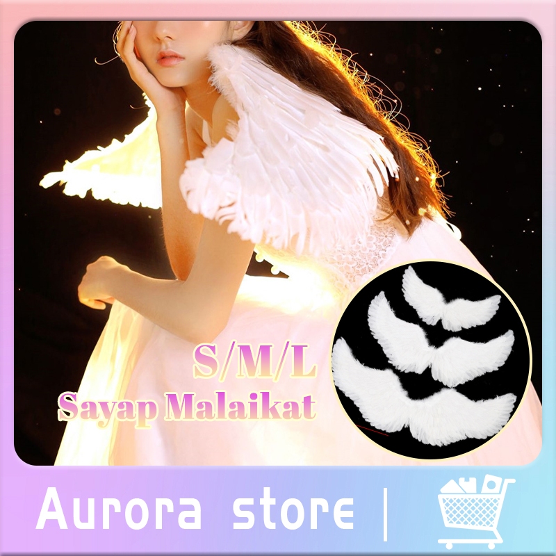 Jual Sayap Peri Putih Cosplay Halloween Sayap Malaikat Angel Wings ...