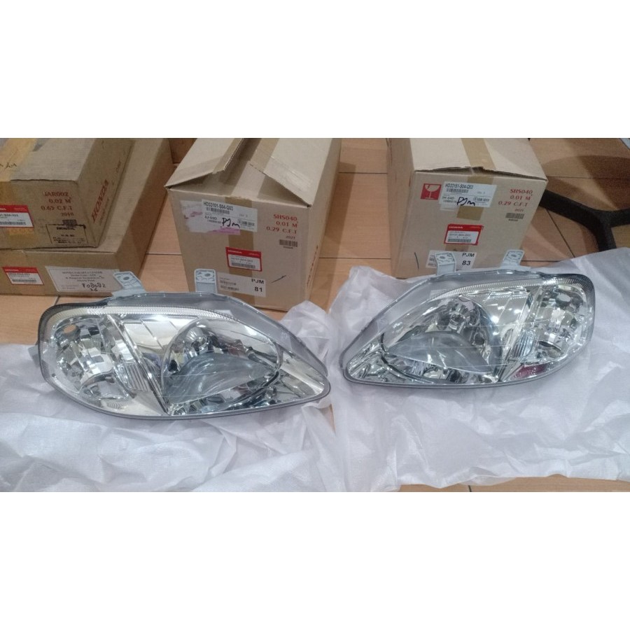 Jual headlamp / lampu depan civic ferio 2000 original honda | Shopee ...