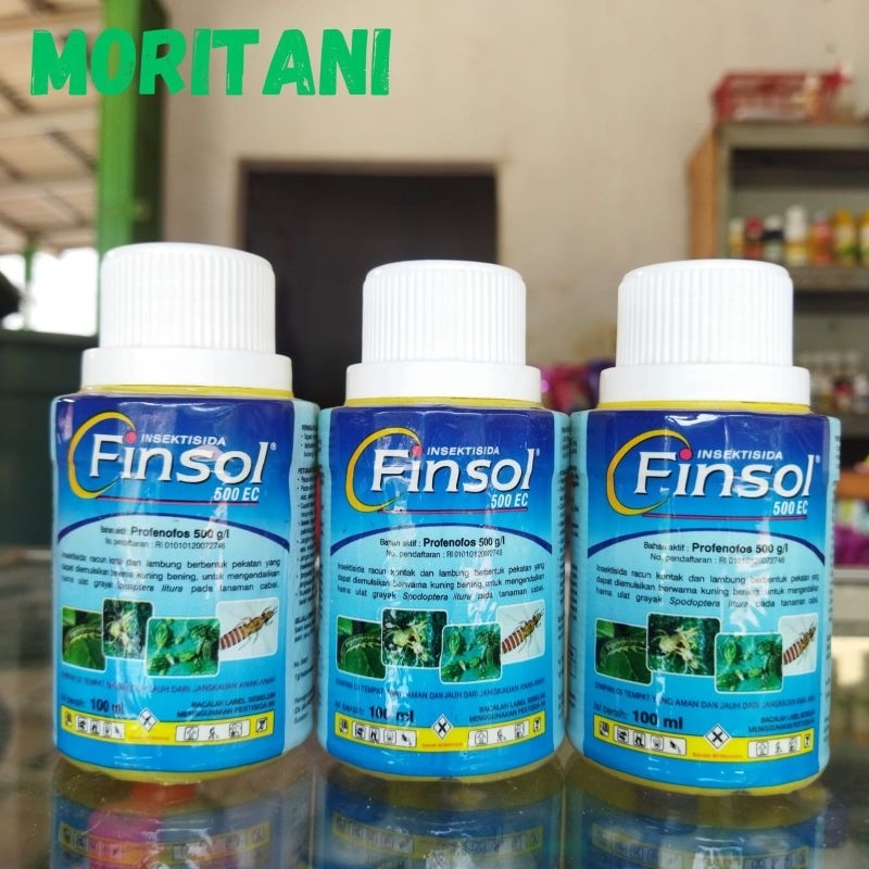 Jual FINSOL 500 EC 100 ml Bahan Aktif Profenofos Insektisida Kontak Dan Lambung | Shopee Indonesia