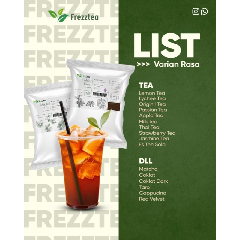 Jual Ay00! FrezzTea Bubuk Minuman Rasa Cappucino 1kg / Powder Cappucino ...