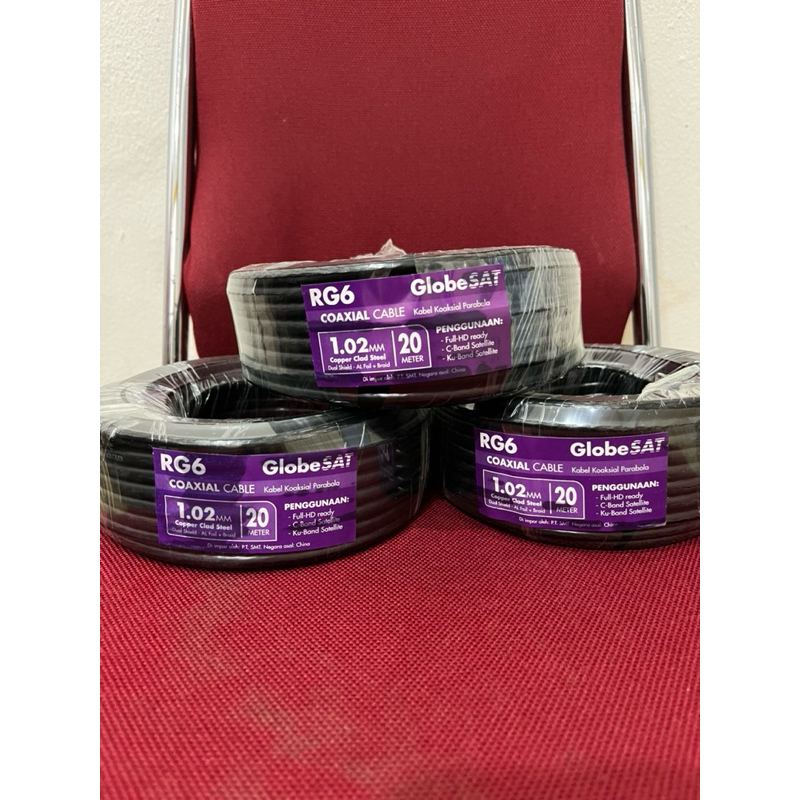 Jual Kabel Parabola Globesat 20 Meter / Kabel antena tv digital dengan ...