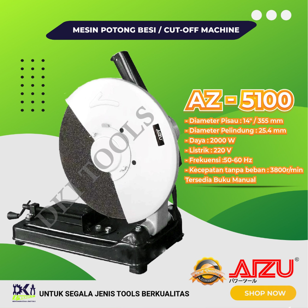 Jual AIZU Mesin Cutting Wheel Mesin Potong Besi Cut Off Machine 14 ...