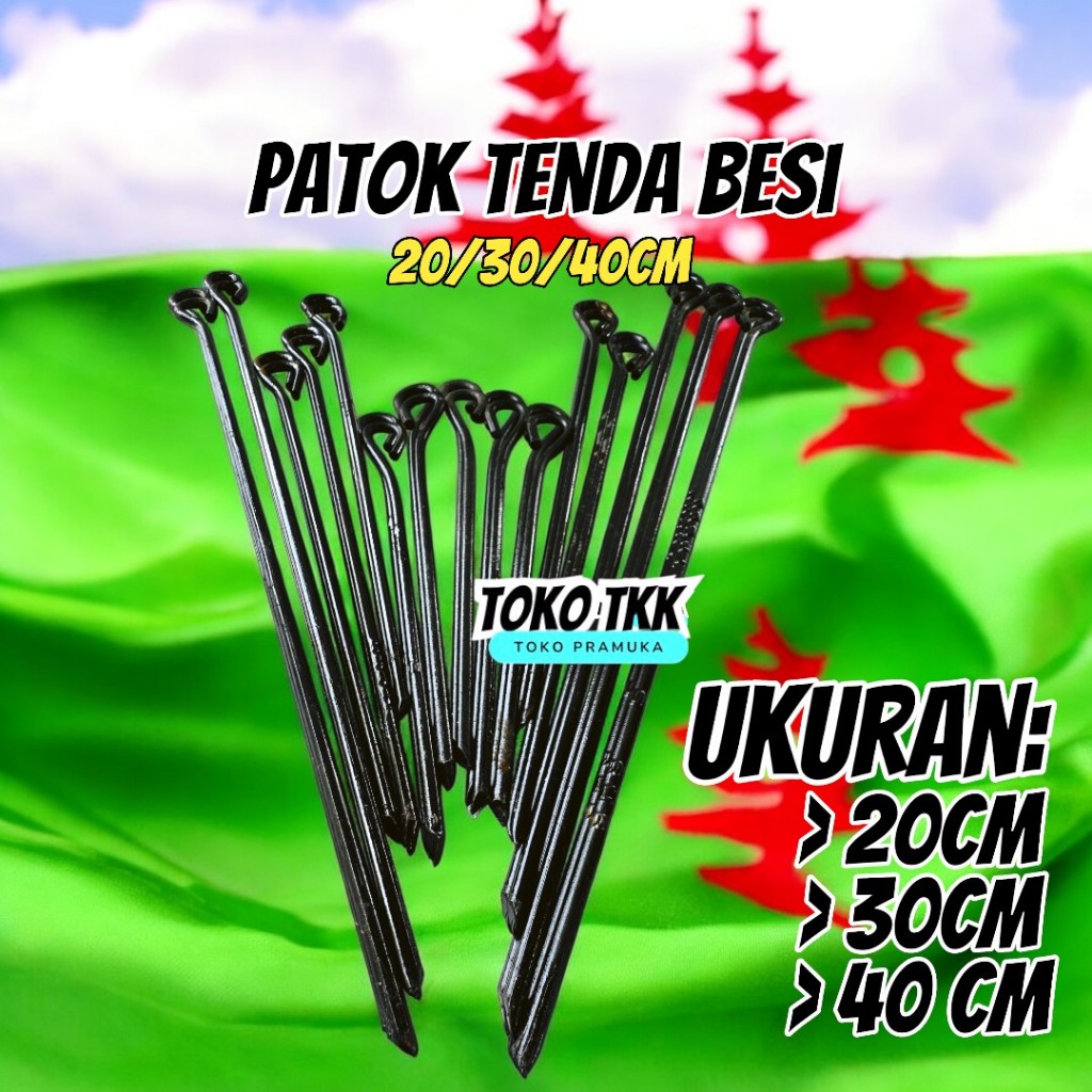 Jual Pasak/Patok tenda besi 20cm/30cm/40cm | Shopee Indonesia