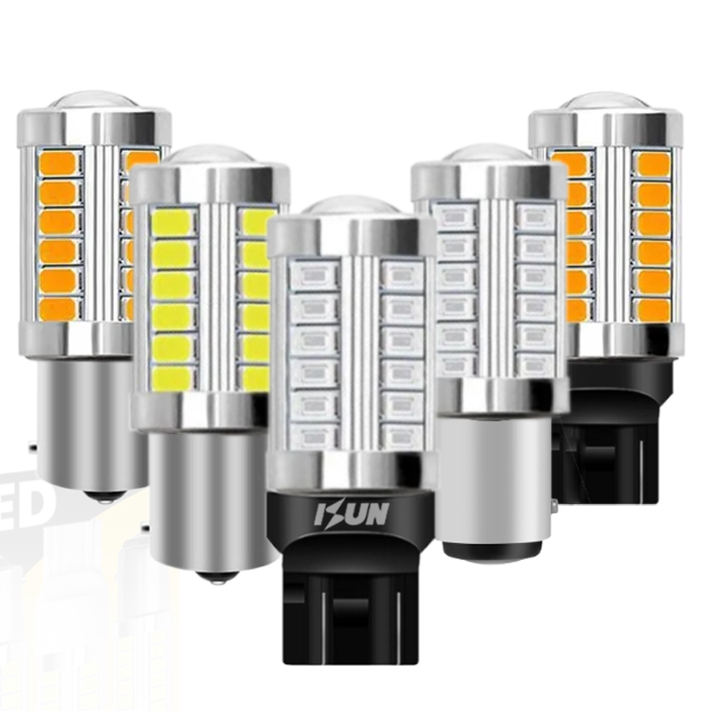 Jual ISUN LED Signal Brake Reverse Lamp 33-Series SMD 3014 with Lens ...