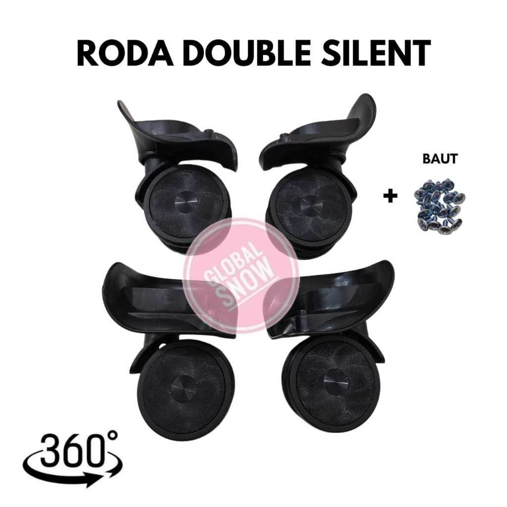 Jual Roda Koper SUPER SILENT Double Wheel ABS utk Uk. Koper 16,17,18 ...
