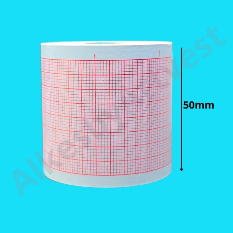 Jual kertas ECG EKG 50mm X 25M X 16mm core | Shopee Indonesia