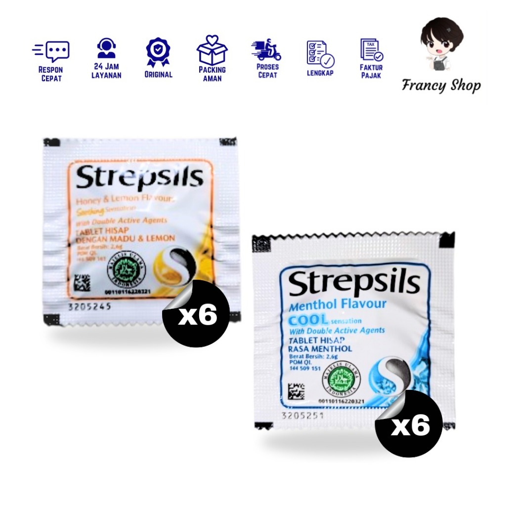 Jual Paket Murah Strepsils Honey & Lemon / Cool Mint Permen Pelega ...