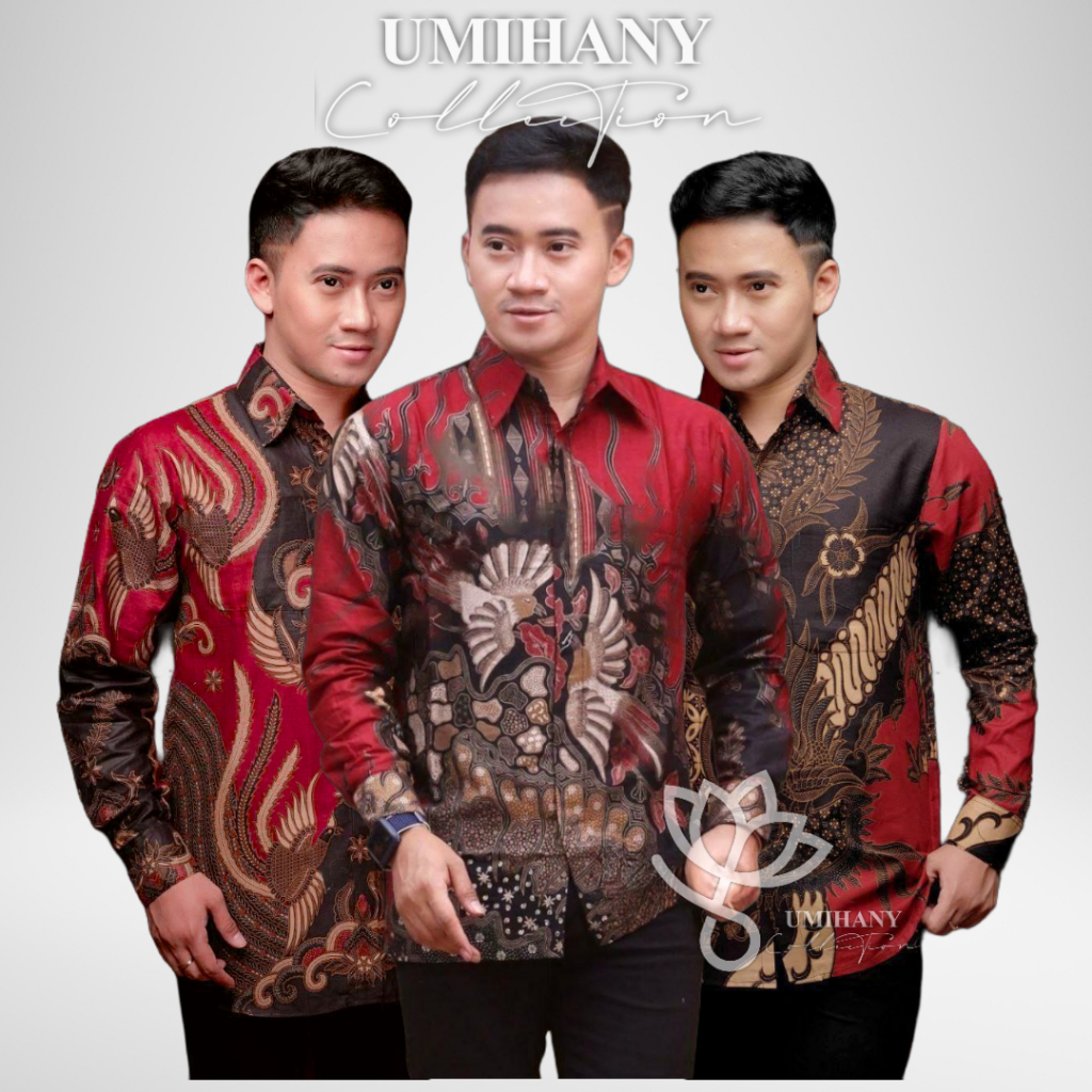 Jual RED SERIES || Batik Pria Lengan Panjang UMIHANY HRB026 motif ...