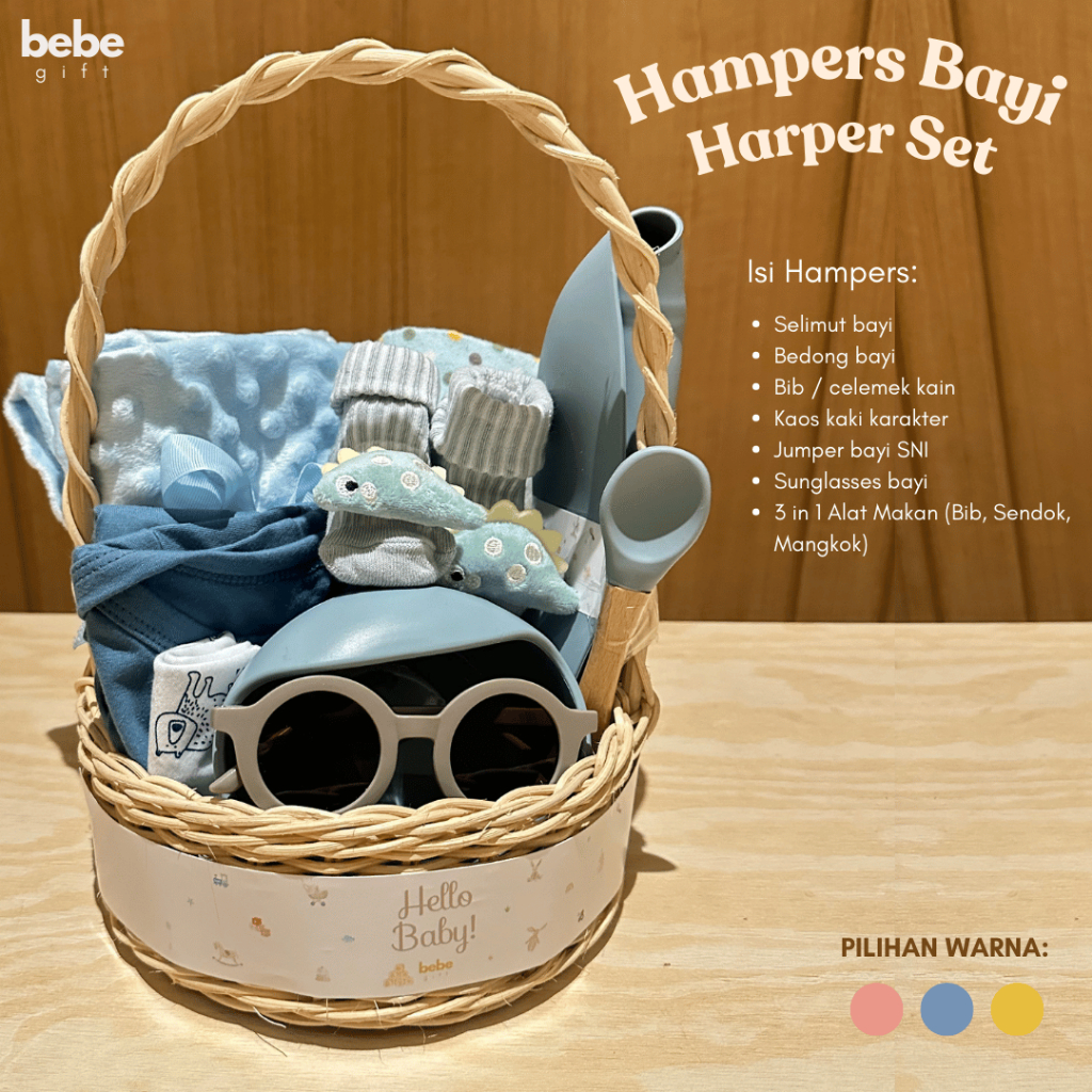 Jual Baby Hampers HARPER SET | Kado Lahiran newborn lengkap 9 items ...