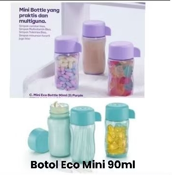 Jual Botol Eco Mini 90ml ORI Tupperware Mini Bottle Eco 90 ml Tupperware | Shopee Indonesia