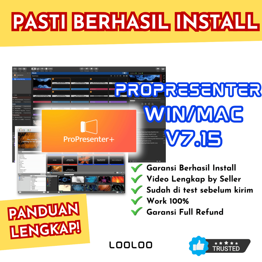 Jual ProPresenter 7.15 Full Version Pro Presenter Terbaru Lifetime Premium Windows dan Mac ...