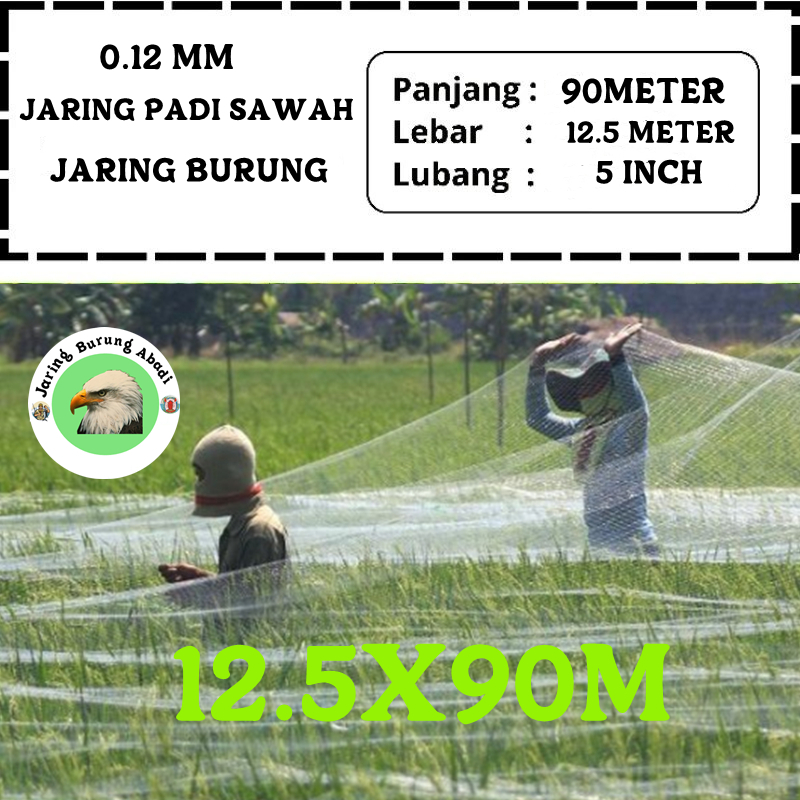 Jual JARING SENAR 0.12 / JARING BURUNG EMPRIT / JARING PADI / JARING ...