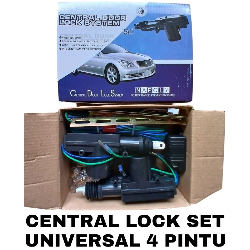 Jual CENTRAL LOCK SET UNIVERSAL 4 PINTU | Shopee Indonesia