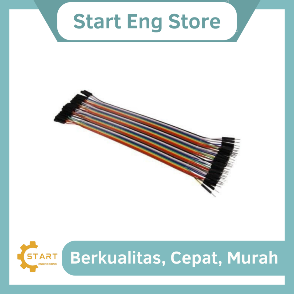 Jual 40PCS Jumper Cable 20CM Male-to-Female – Kabel Penghubung Praktis ...