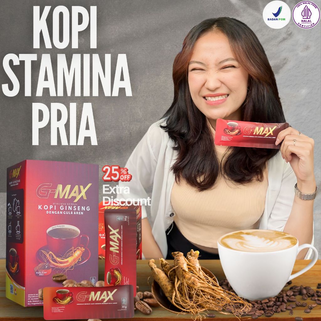 Jual G-Max Kopi Ginseng Rasa Gula Aren - Kopi G-Max Original (Privasi Aman) | Shopee Indonesia