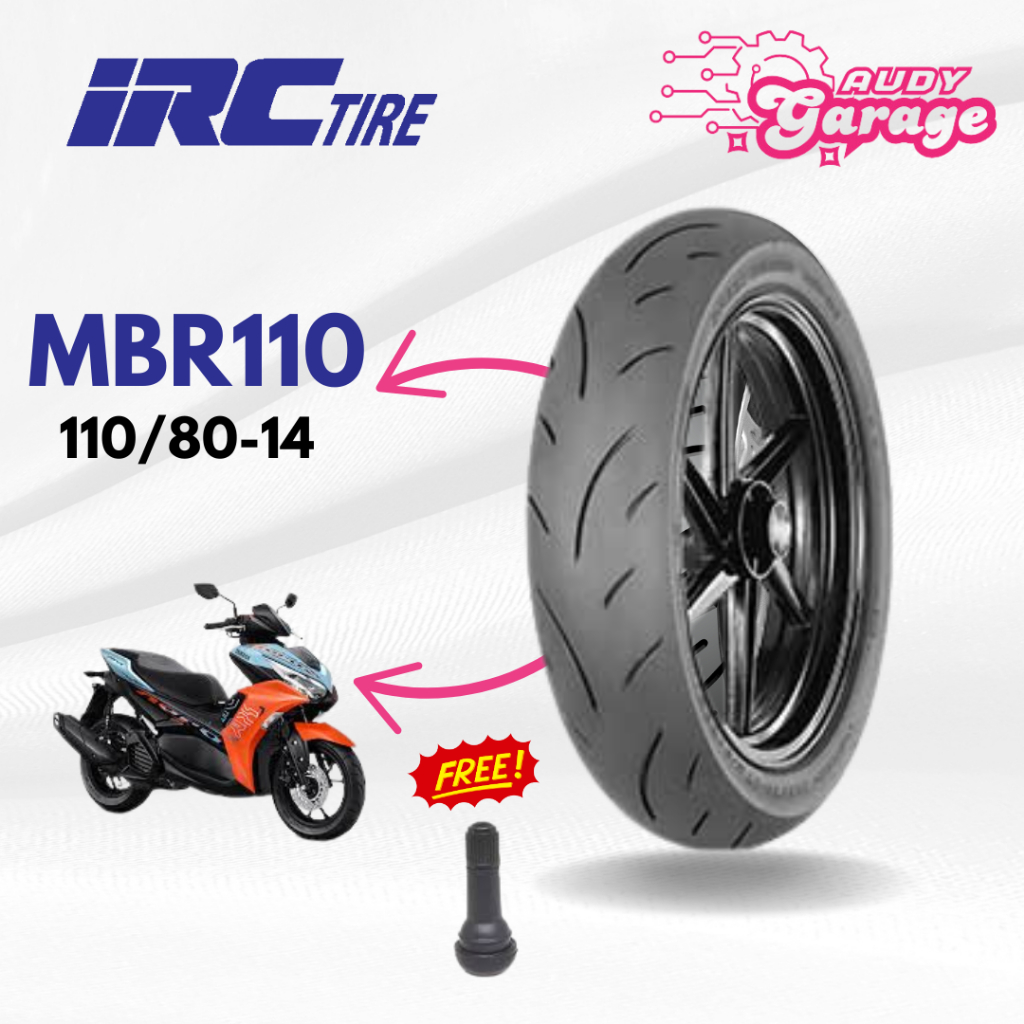 Jual Ban Aerox IRC MBR 110 Satuan / Sepasang 110/80 & 140/70 Ring 14 ...