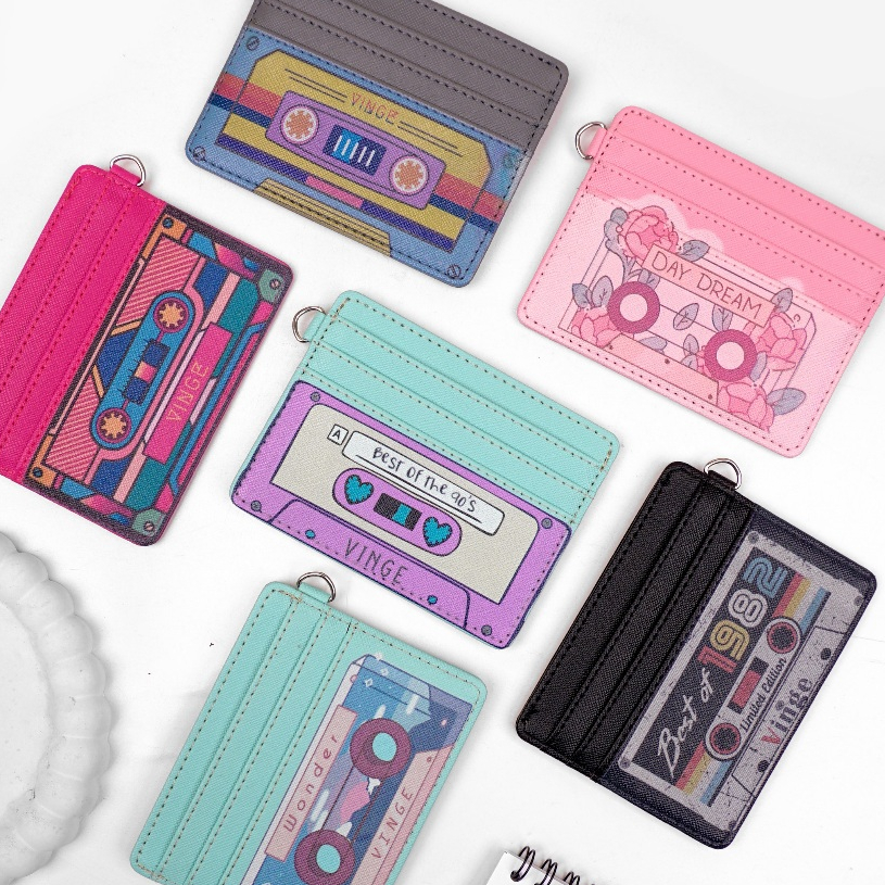 Jual VINGE LEIF - Dompet Kartu Card Holder Wanita Pria - Custom Gambar ...