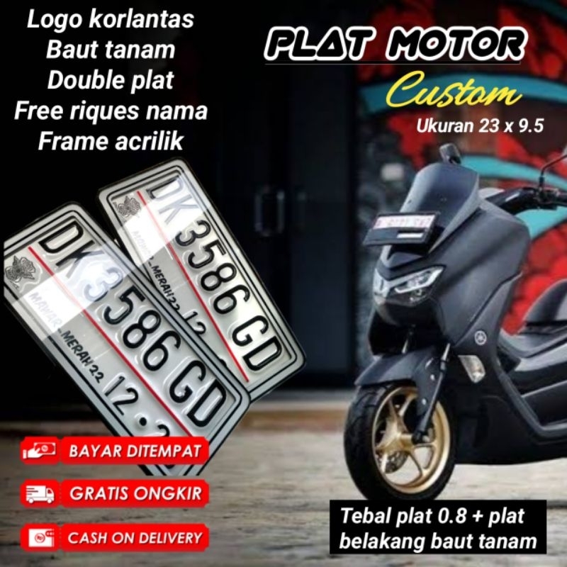 Jual plat motor mika polos | Shopee Indonesia