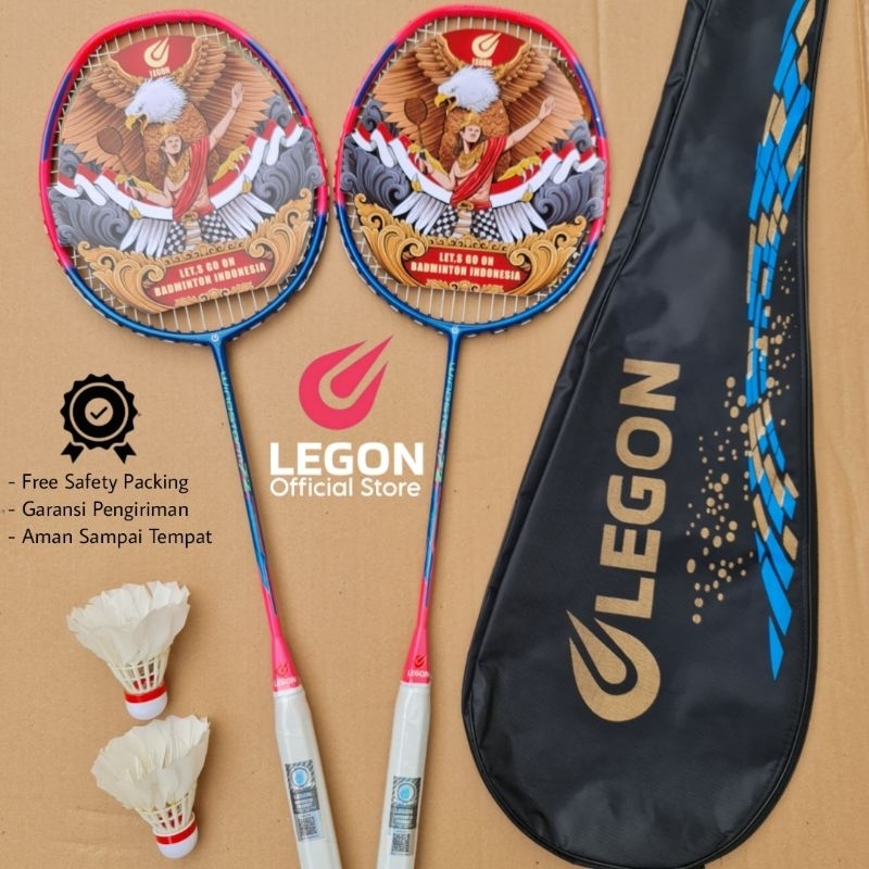 Jual Legon Raket Badminton Original Set Lengkap Tas Shuttlecock Bonus ...
