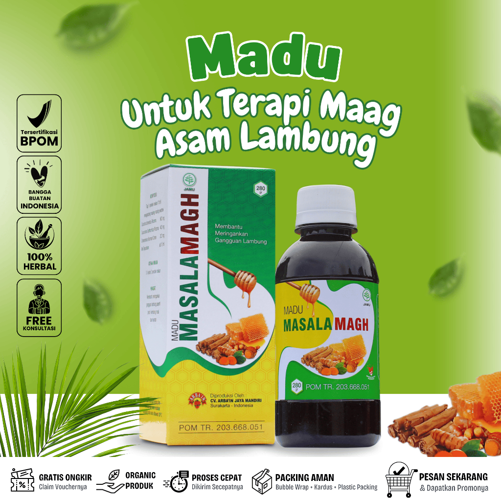 Jual Madu Magh Asam Lambung Madu Gerd Untuk Penyakit Maag Asam Lambung ...