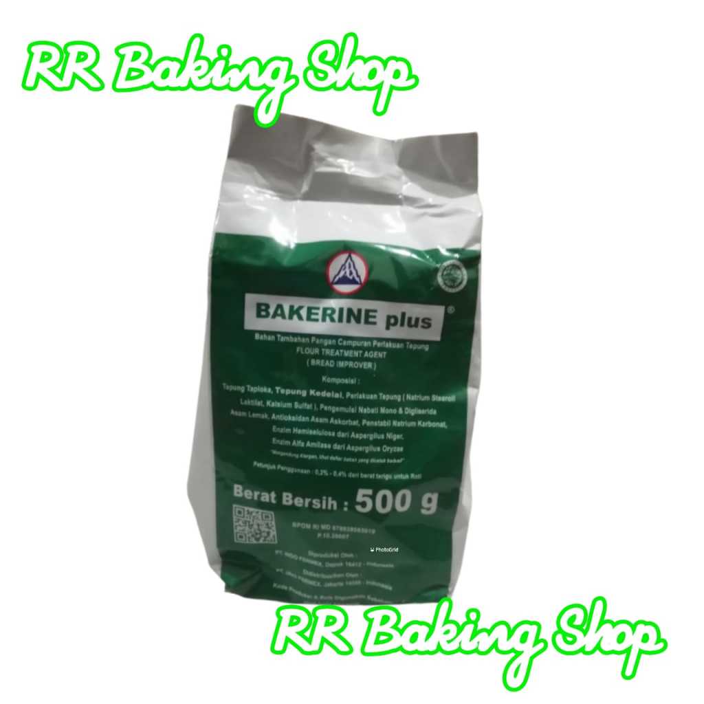 Jual Bakerine Plus Bread Improver 500gr Kemasan Asli - Pelembut Roti Bakerine Plus | Shopee ...