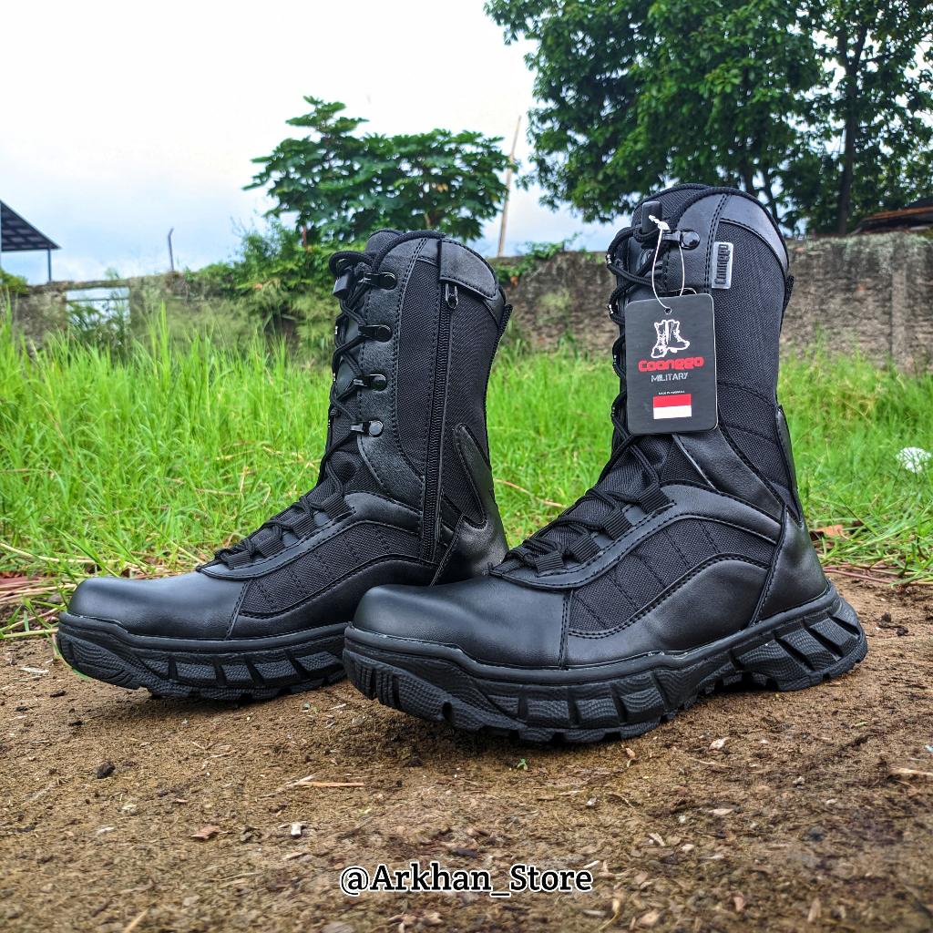 Jual Sepatu PDL Ninja TNI POLRI Tactical Boots Safety Ujung Besi Brand ...