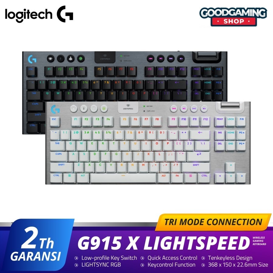 Jual Logitech G915 X | G915X | G-915 X LIGHTSPEED TKL Keyboard ...
