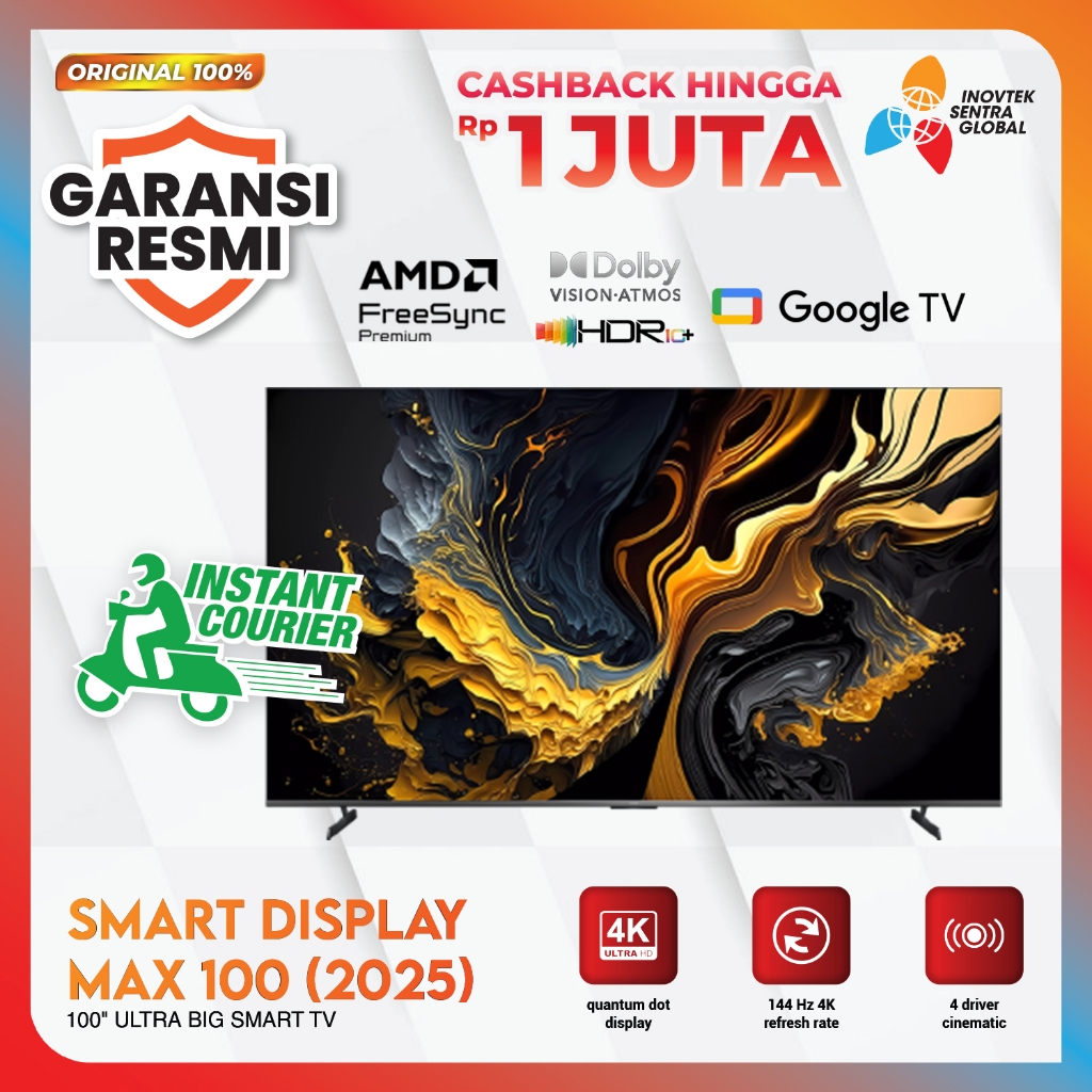 Jual Xiaomi Mi Smart Display Max 100 2025 Smart TV 100'' 4K Google TV ...